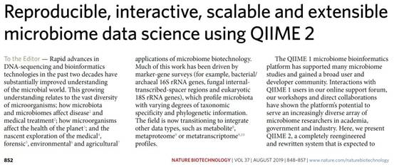 QIIME 2：微生物组大数据挖掘的终极神器！ - 生物通